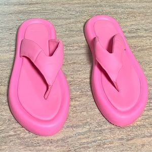 Zara | Shoes | Nwob Zara Pink Flip Flop Platform Sandals | Poshmark